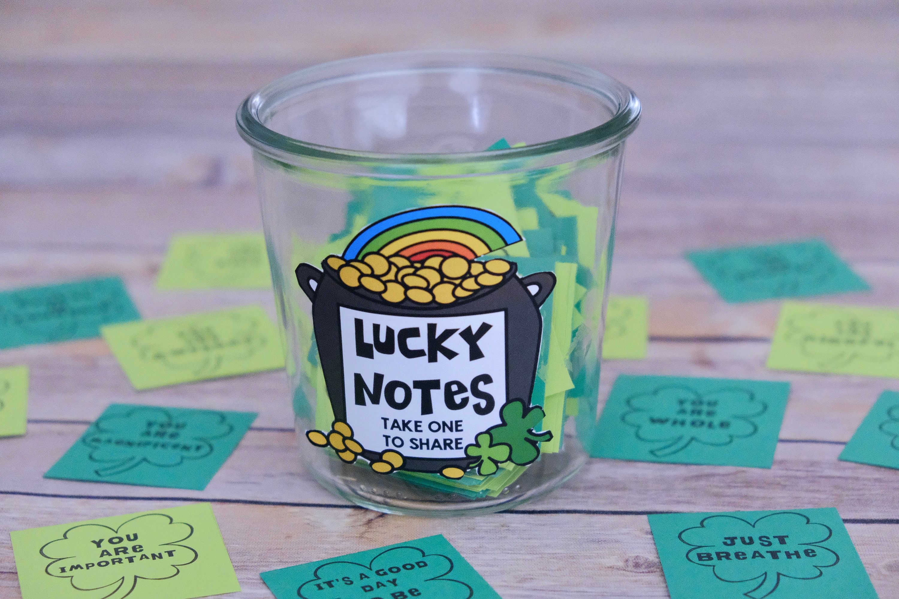 Kindness Confetti Shamrocks Lucky Notes Printable Kindness | Etsy