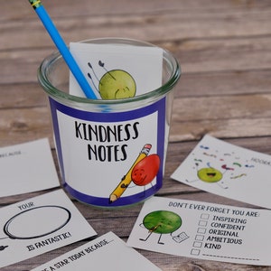 Kindness Cards and Notes Set 3 - Kindness Dots Lunch Box Notes and ...