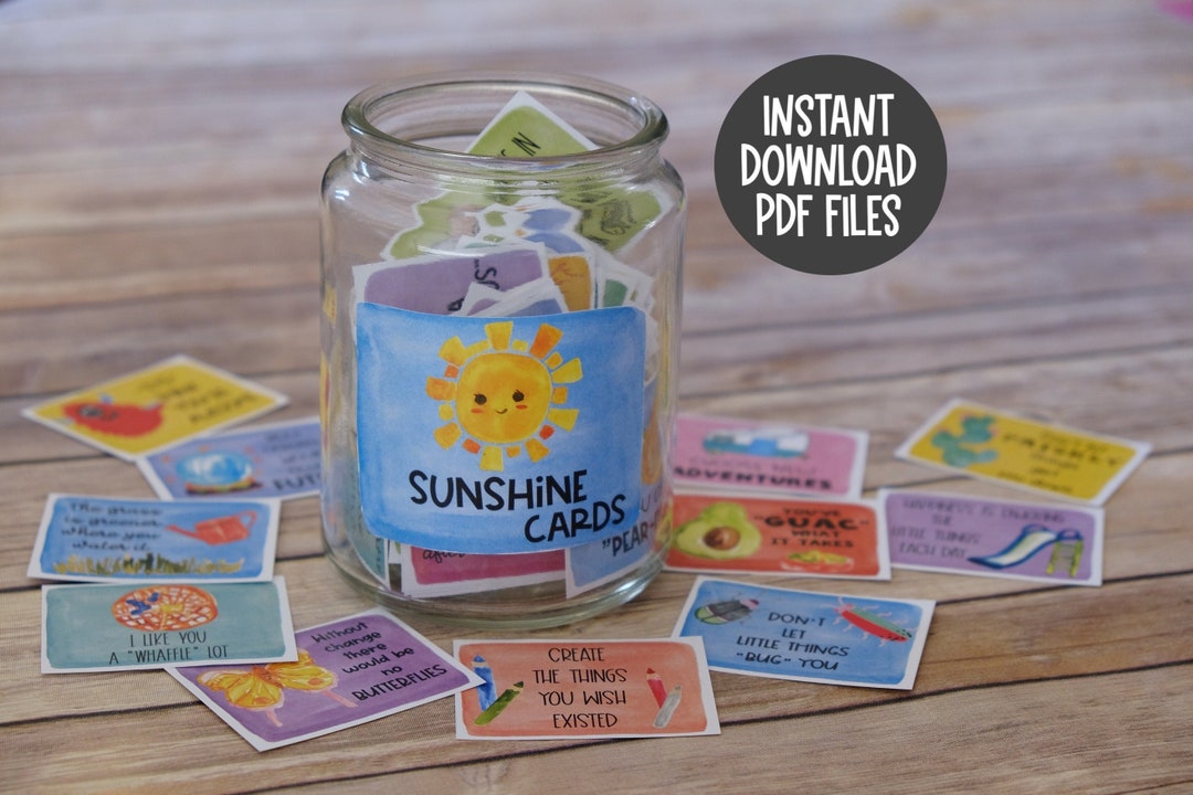 Kindness Cards Printable Inspirational Notes | Care and Gift Packages ...