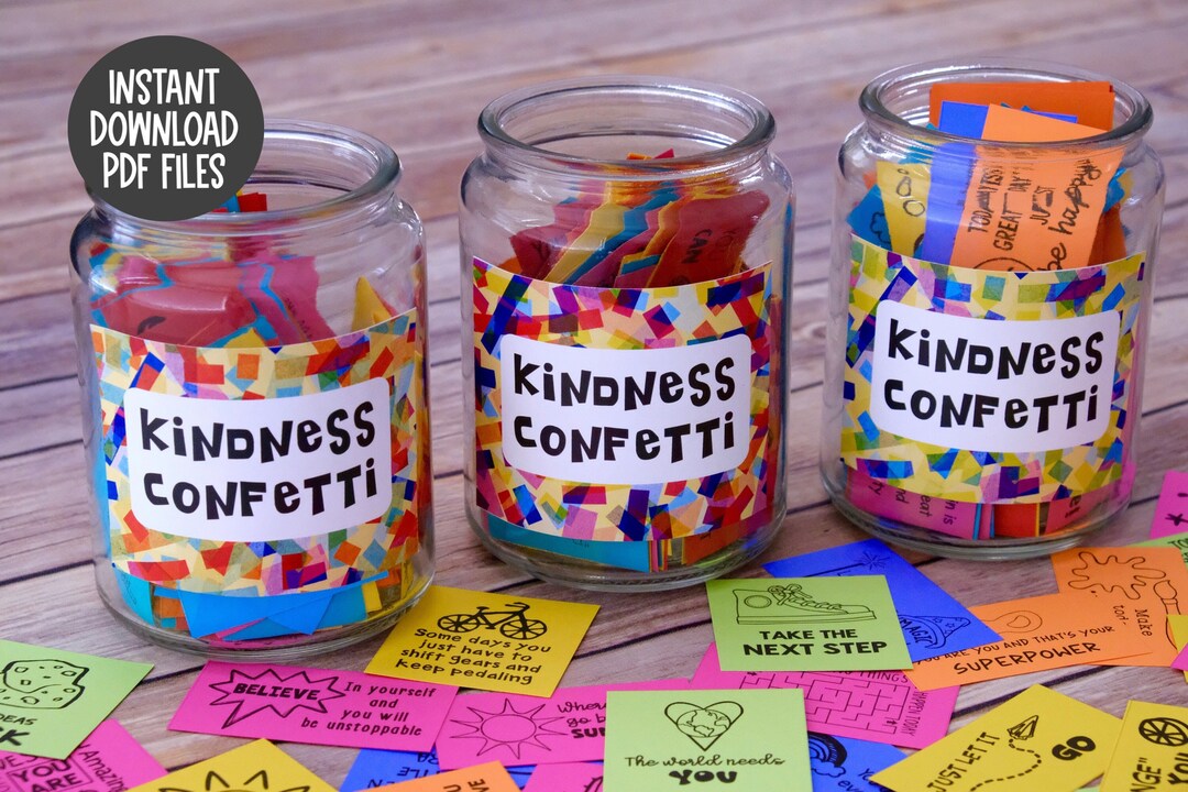 Printable Kindness Confetti®, Over 300 Inspirational Cards Spreading ...