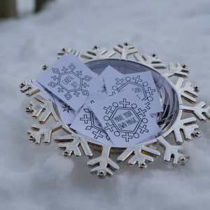 Kindness Snowflake Cards: Winter Affirmations, Compliments (digital ...