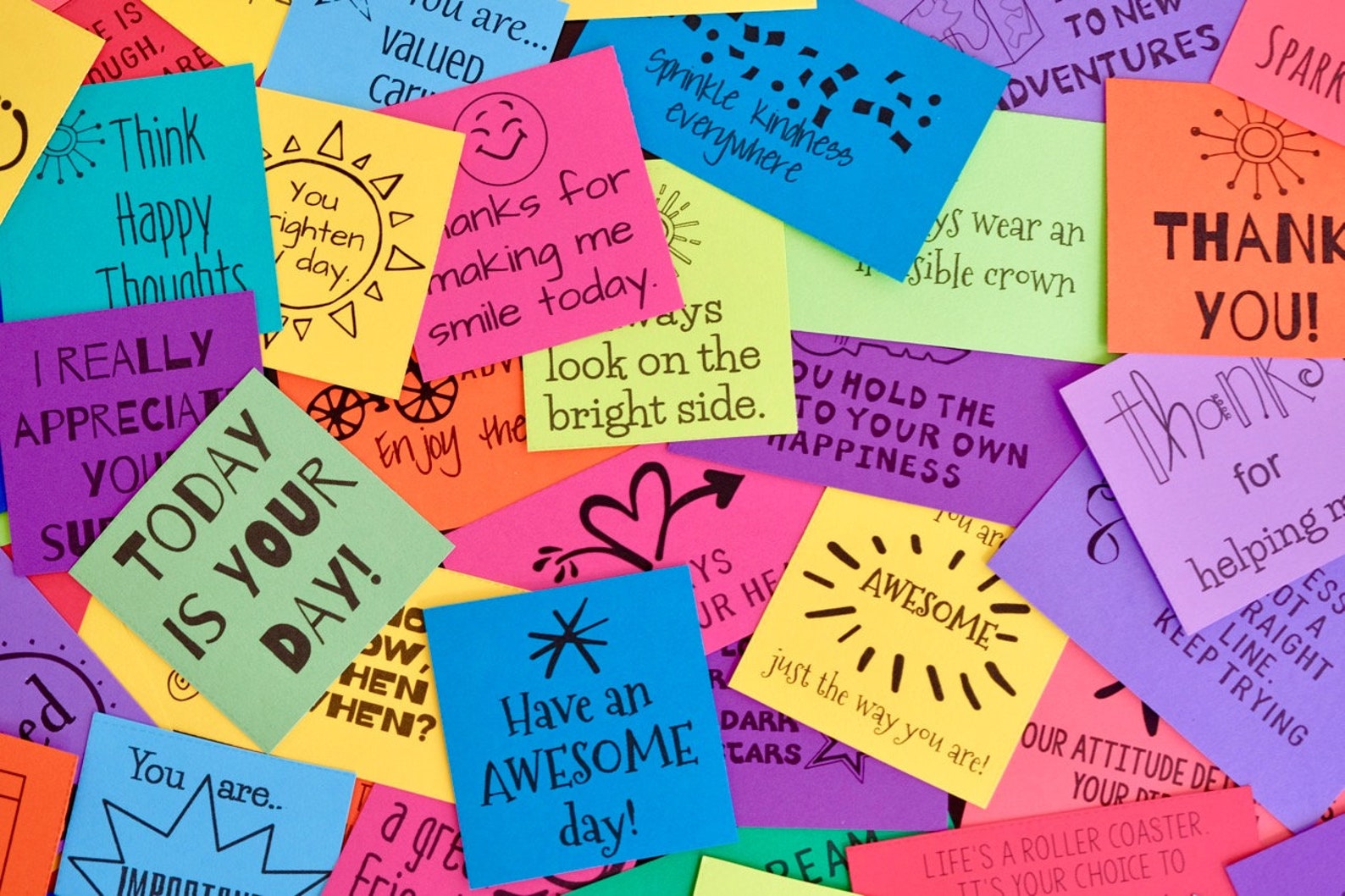 Kindness Confetti® Inspirational Cards Set 1 Kindness Cards - Etsy ...