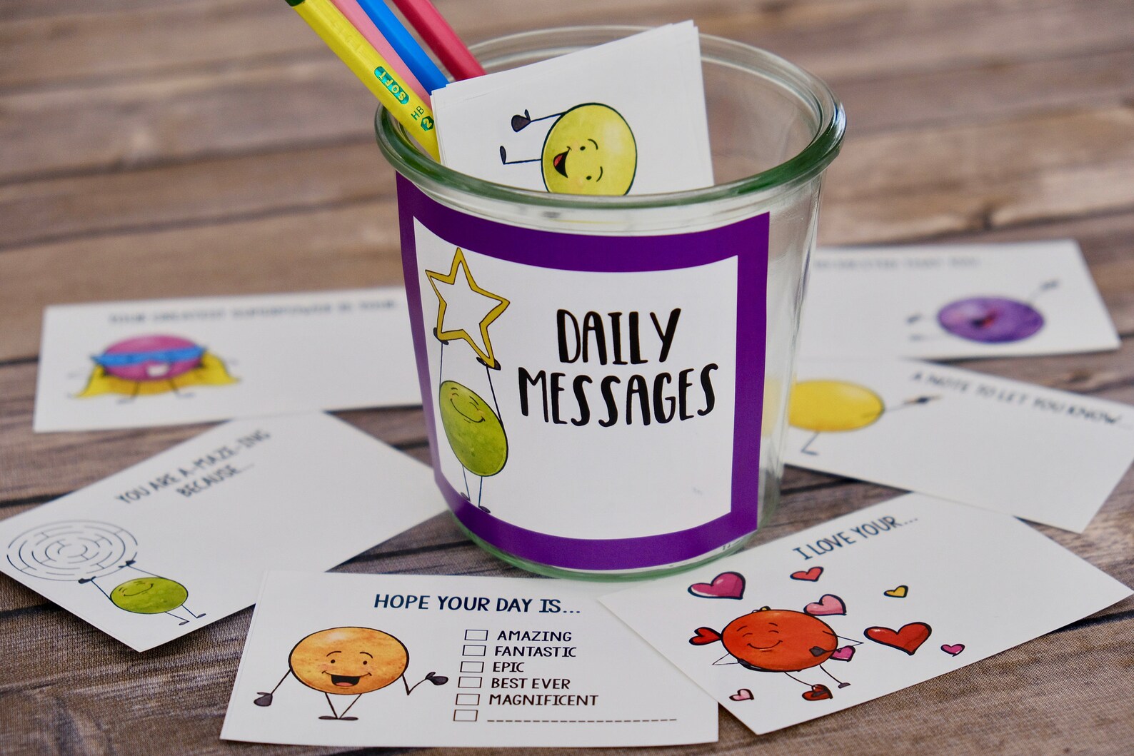 Kindness Cards and Notes Set 3 Kindness Dots Lunch Box Notes | Etsy