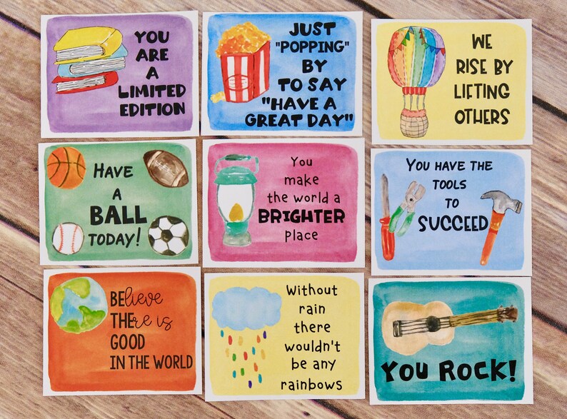 Printable Kindness Cards Set 3: Inspirational Messages for Spreading ...