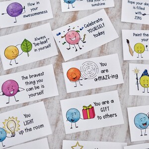 Kindness Cards and Notes Set 3 - Kindness Dots Lunch Box Notes and ...