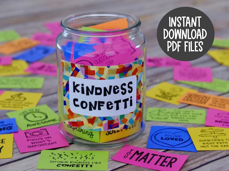Kindness Confetti® Set 3 Acts of Kindness Kindness Club - Etsy