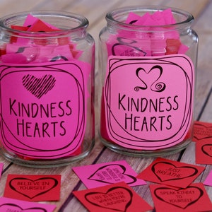 Kindness Hearts Inspirational Notes, Kindness Cards, Positive Messages ...