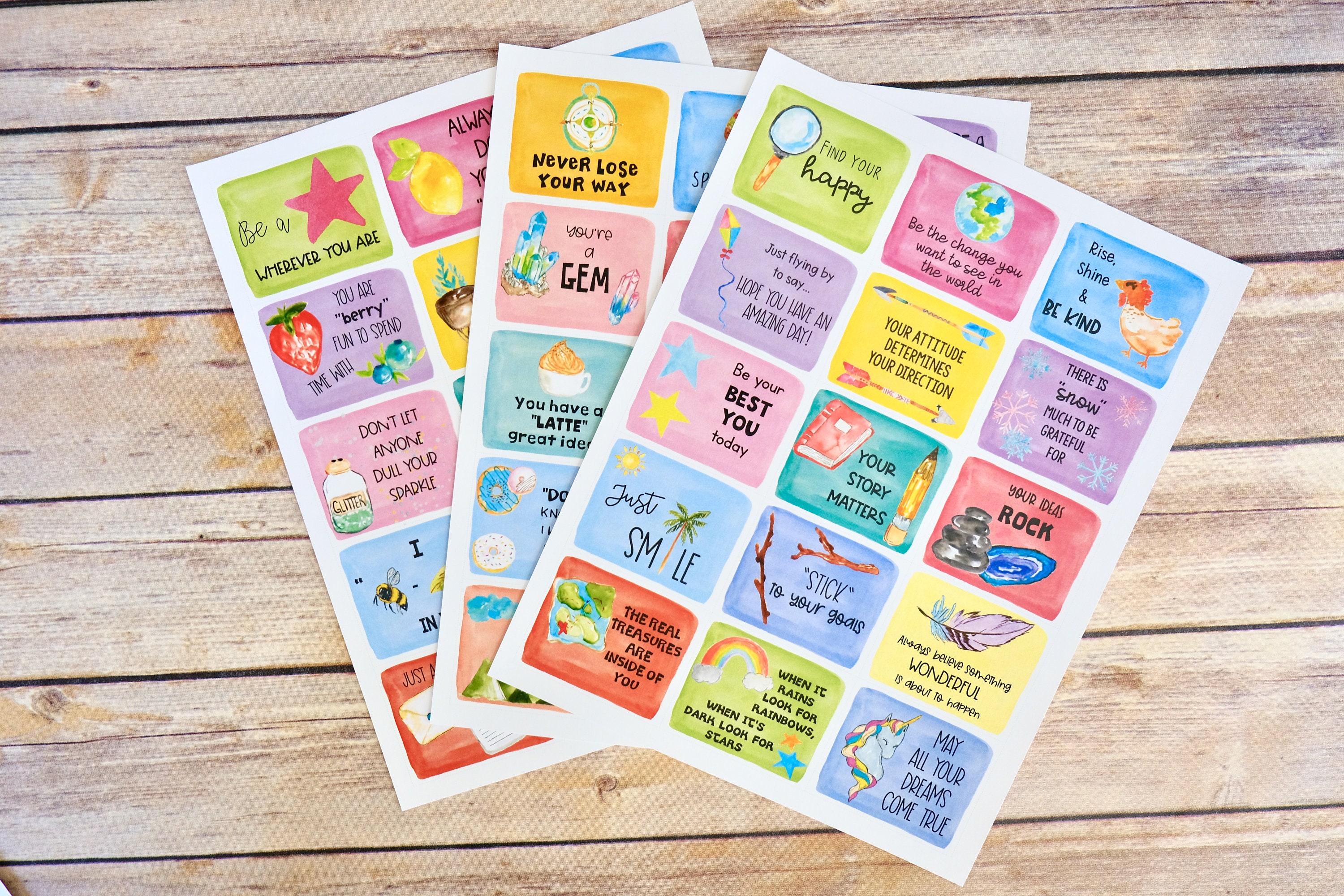 Kindness Cards Set 4: Make a Jar of Positivity With | Etsy