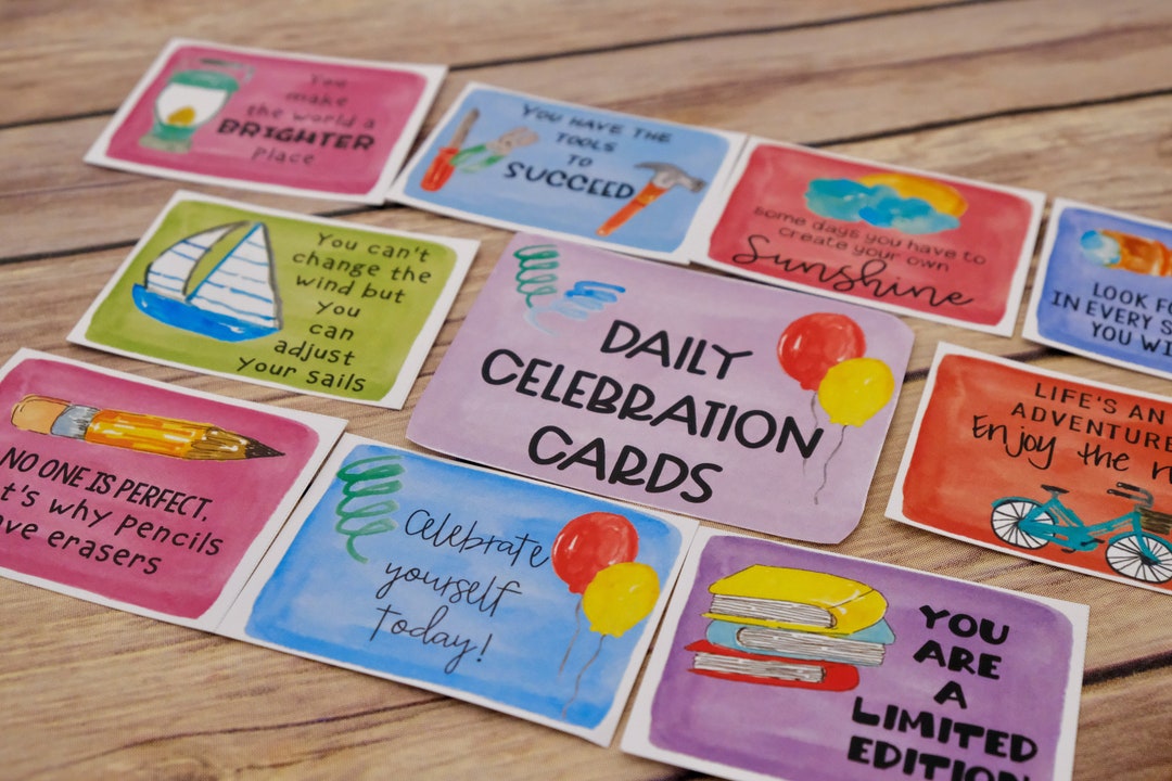 Printable Kindness Cards Set 3: Inspirational Messages for - Etsy