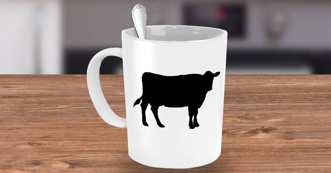 Cow ceramic mug / coffee mugs with cows / cow mugs for women | Etsy