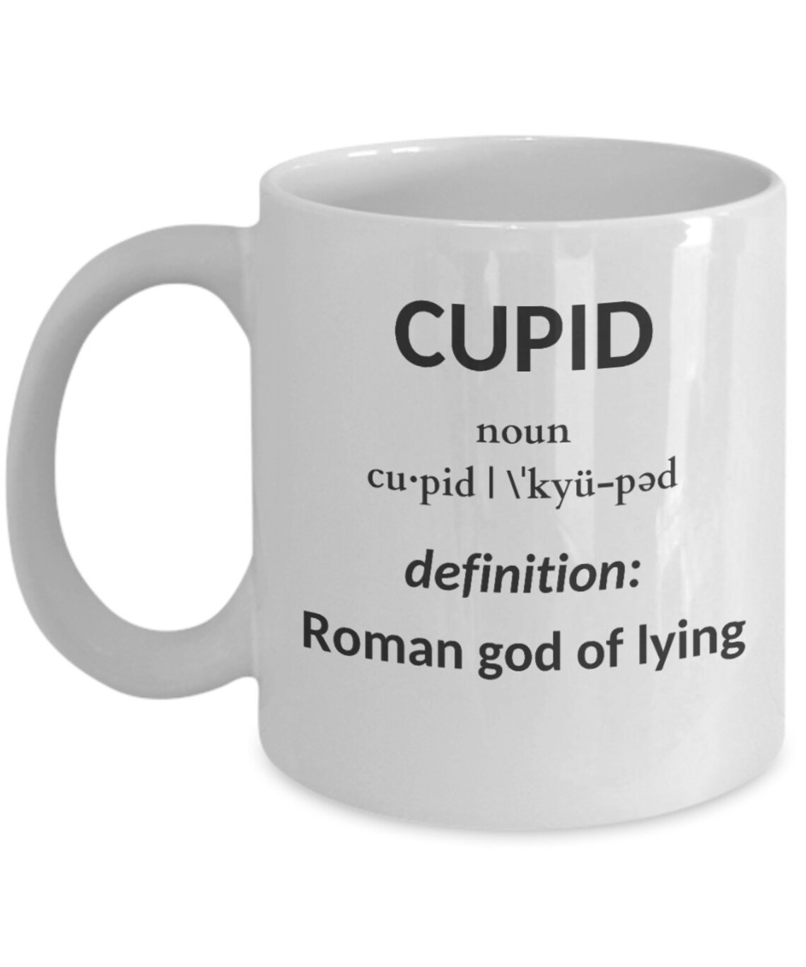 Anti Valentines Day Cupid Definition Roman God of Lying Mug - Etsy UK