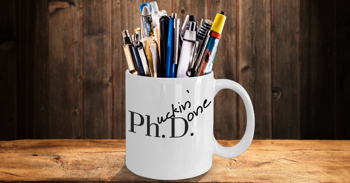 Phd Gifts Humorous Coffee Mugs College Grad, Curse Coffee Cup, Novelty ...