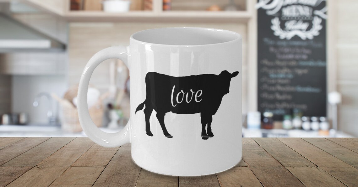 Cow Ceramic Mug / Coffee Mugs With Cows / Cow Mug for Women | Etsy