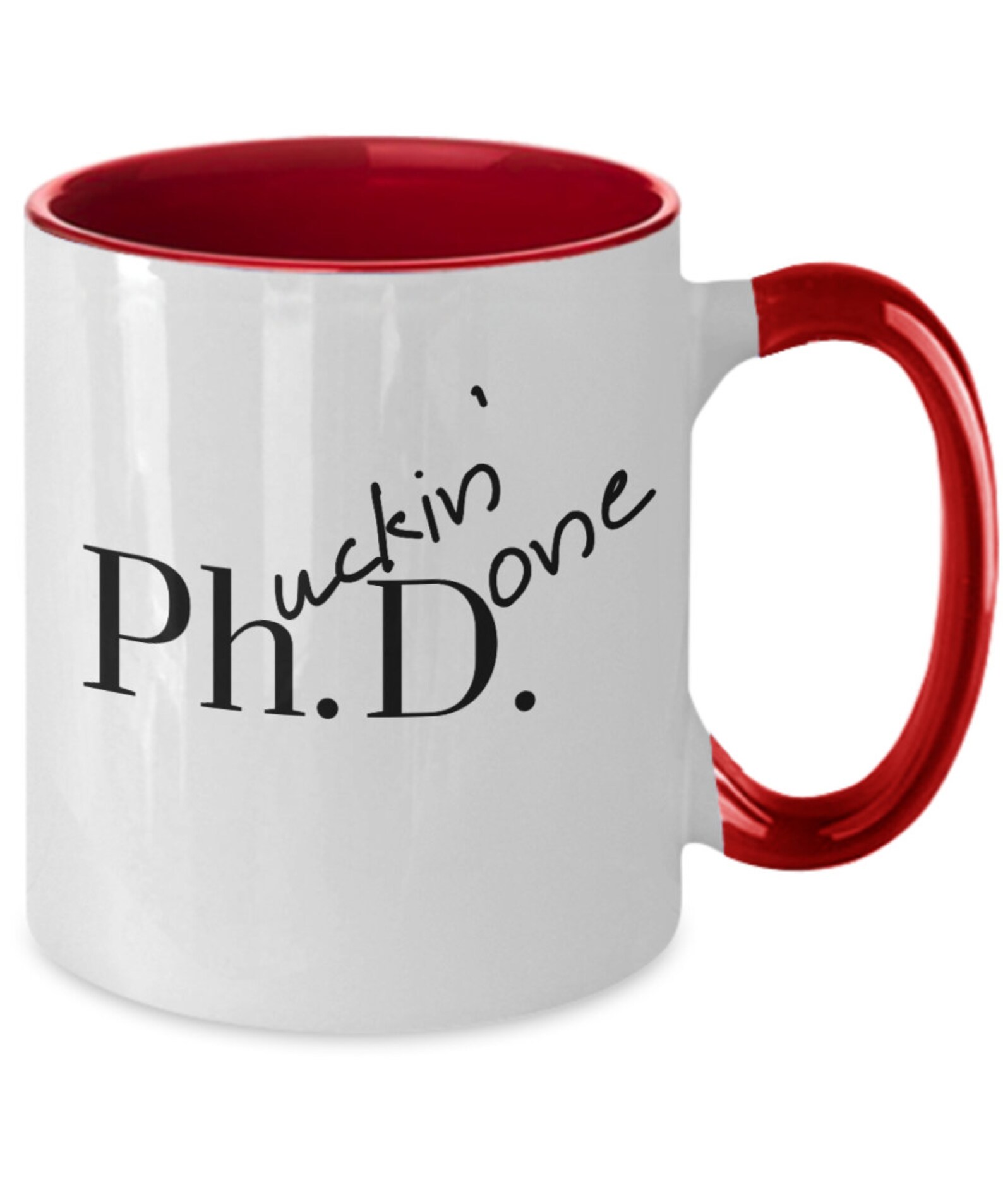 Phd gift ideas done phd gift two tone mug for women and men | Etsy