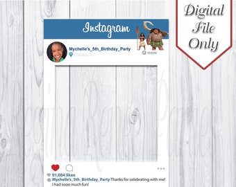 Moana photo frame | Etsy