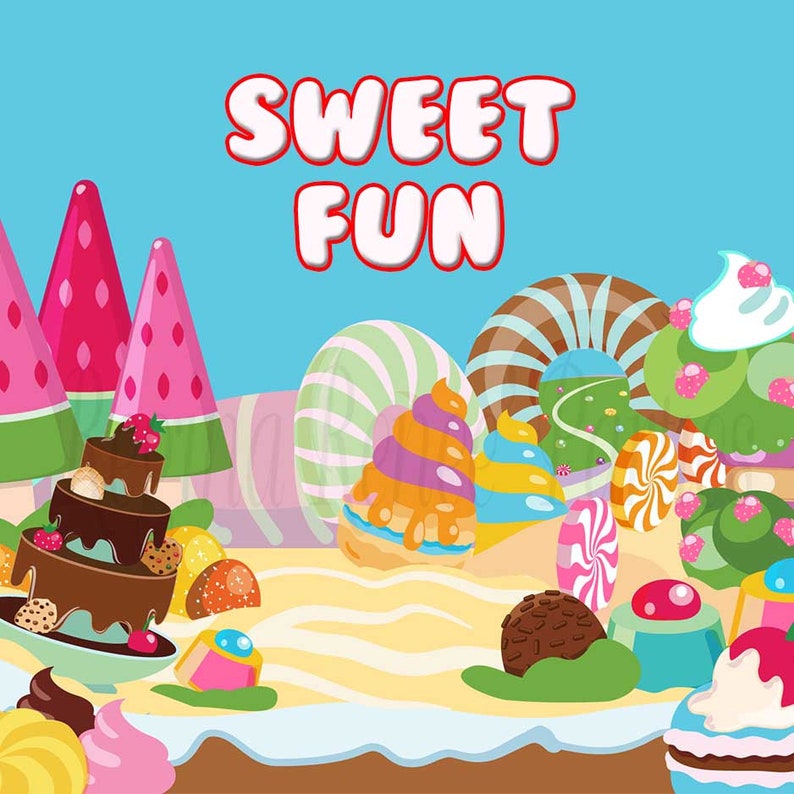 Candyland Theme Gable Boxes Candyland Party Candyland | Etsy