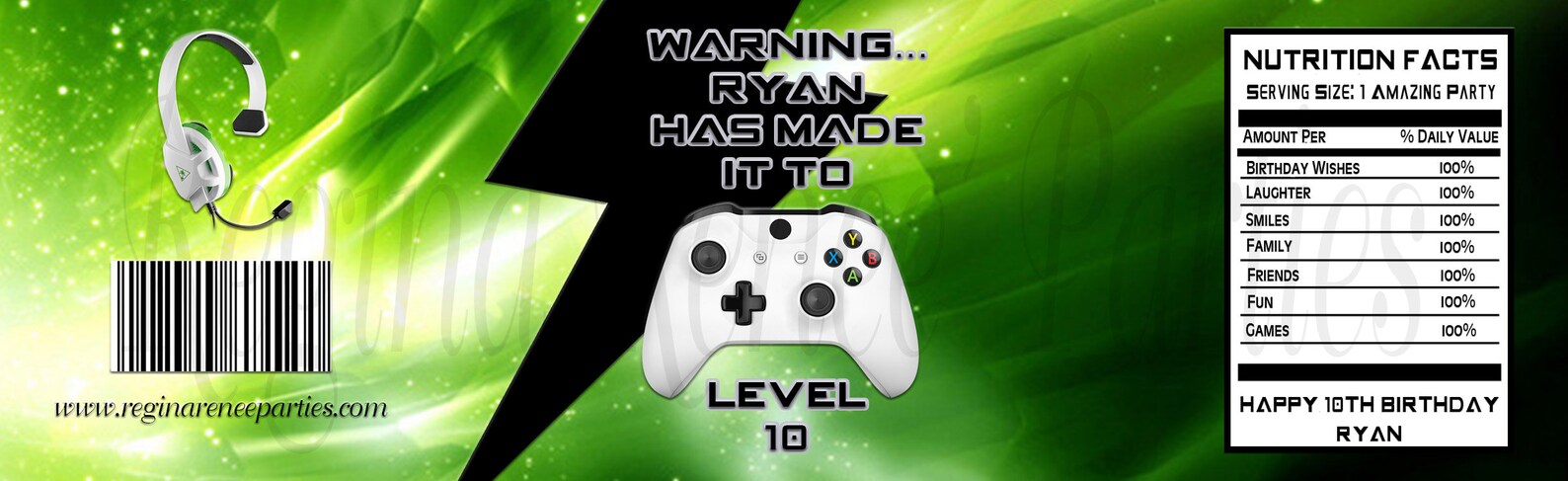 Video Game Theme Bottle Label Video Game Video Game Label - Etsy