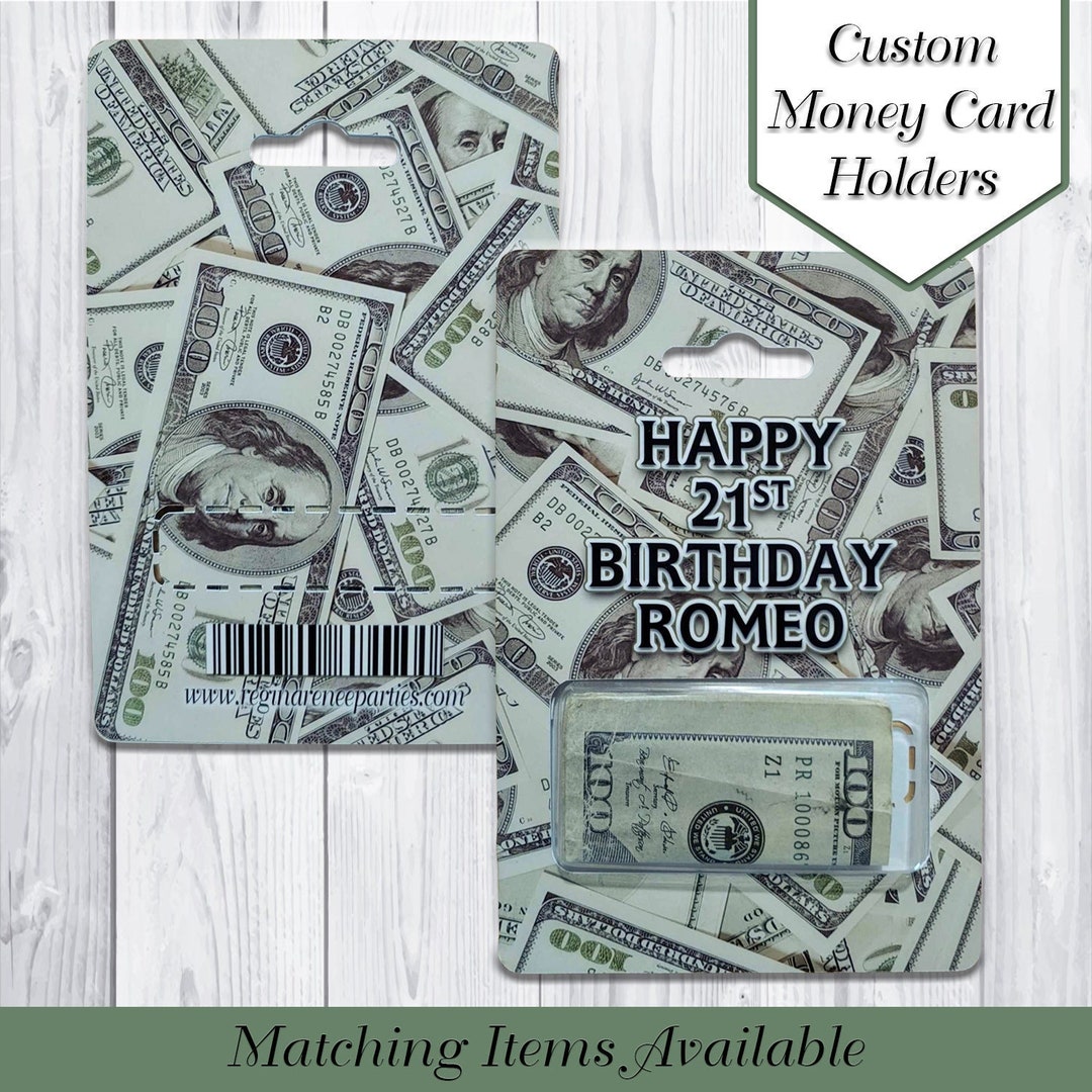 Money Theme Card Holders Money Cash Holder Gift Card Holder Money Gifts ...