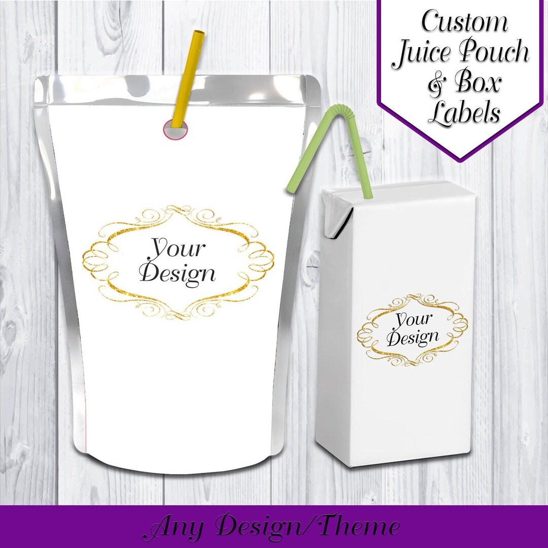 Juice Pouch and Juice Box Labels | Party Favors | Party Treats | Juice ...