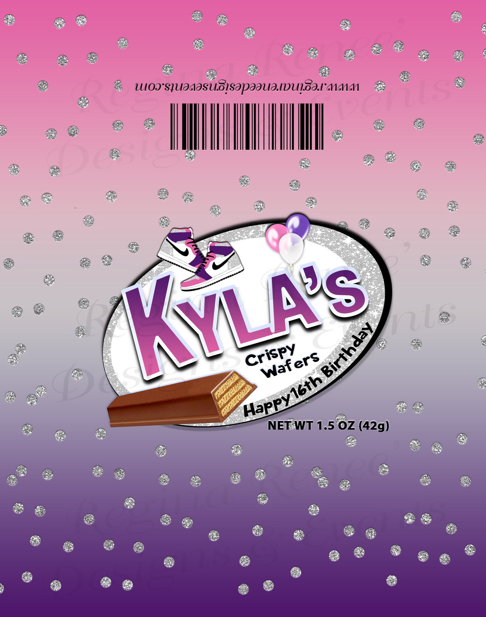 Sneaker Theme Candy Bar Wrappers | Sneakers Party Favors | Candy Bar ...