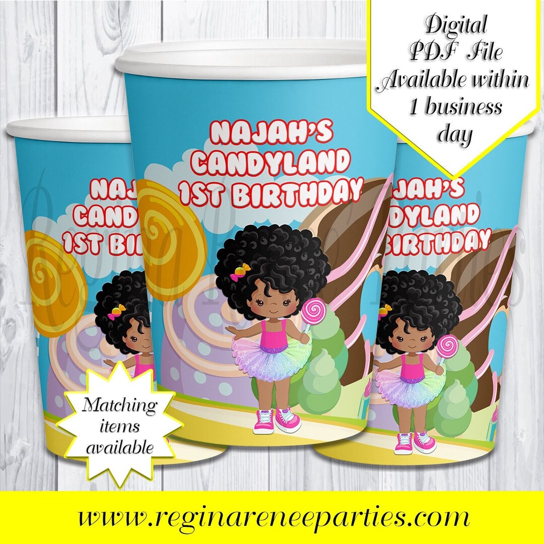Candyland Party Cups Candyland Party Candyland Birthday - Etsy