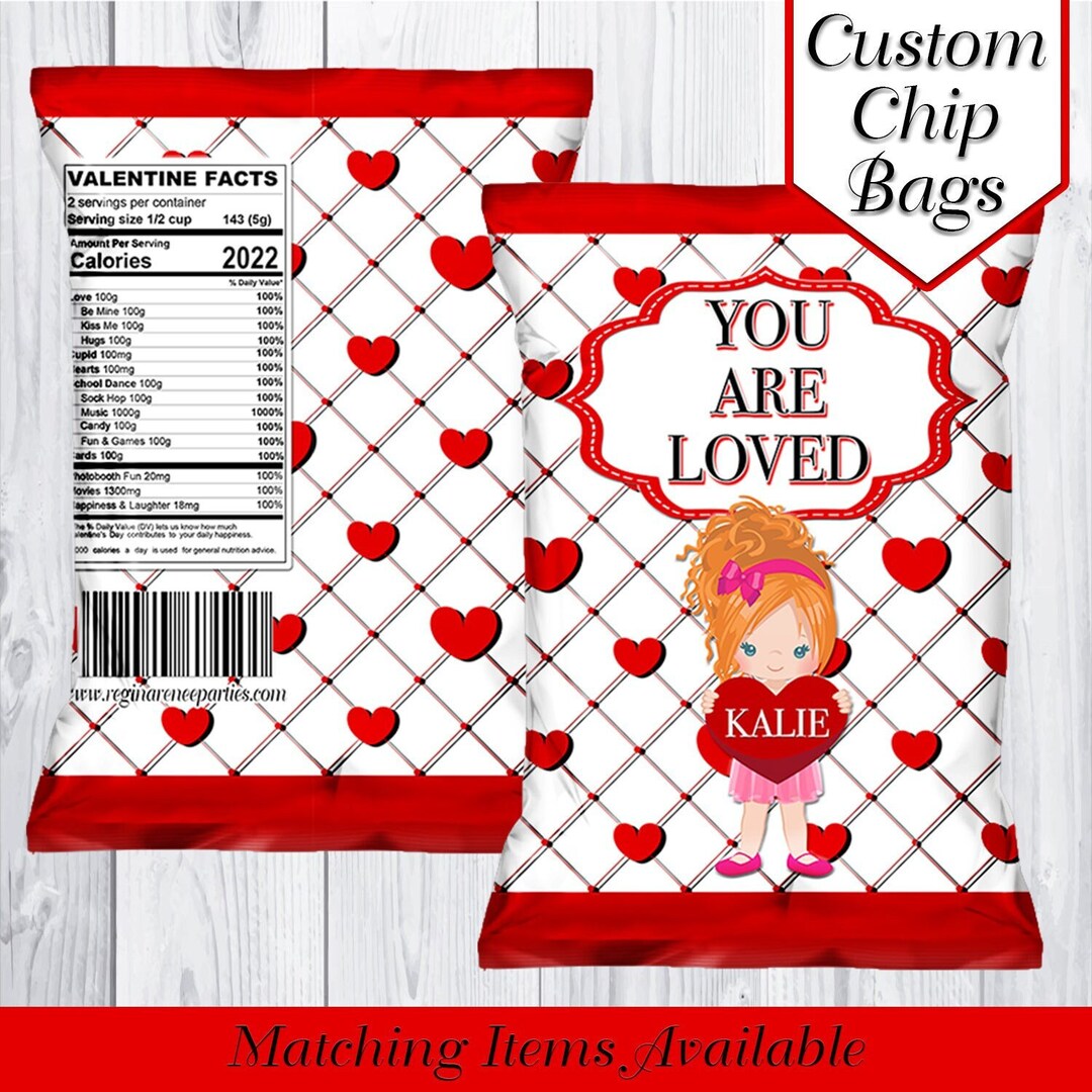 Valentine's Day Chip Bags | Happy Valentine's Day | Valentine's Day ...