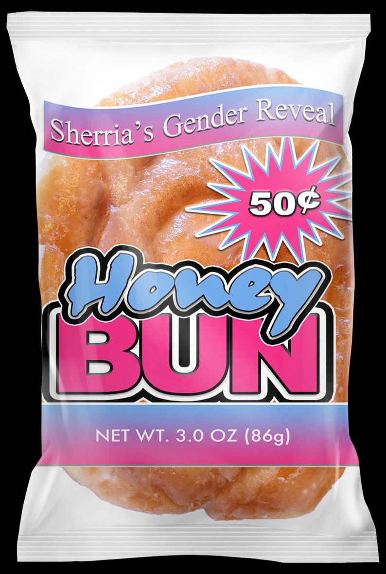 Canva Honey Buns Template | Honey Buns | Custom Party Favors | Party ...