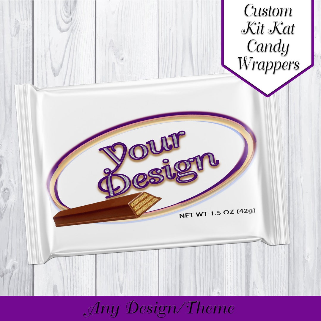 Chocolate Wafer Wrappers Party Favors Candy Favors Candy Wrappers Candy ...