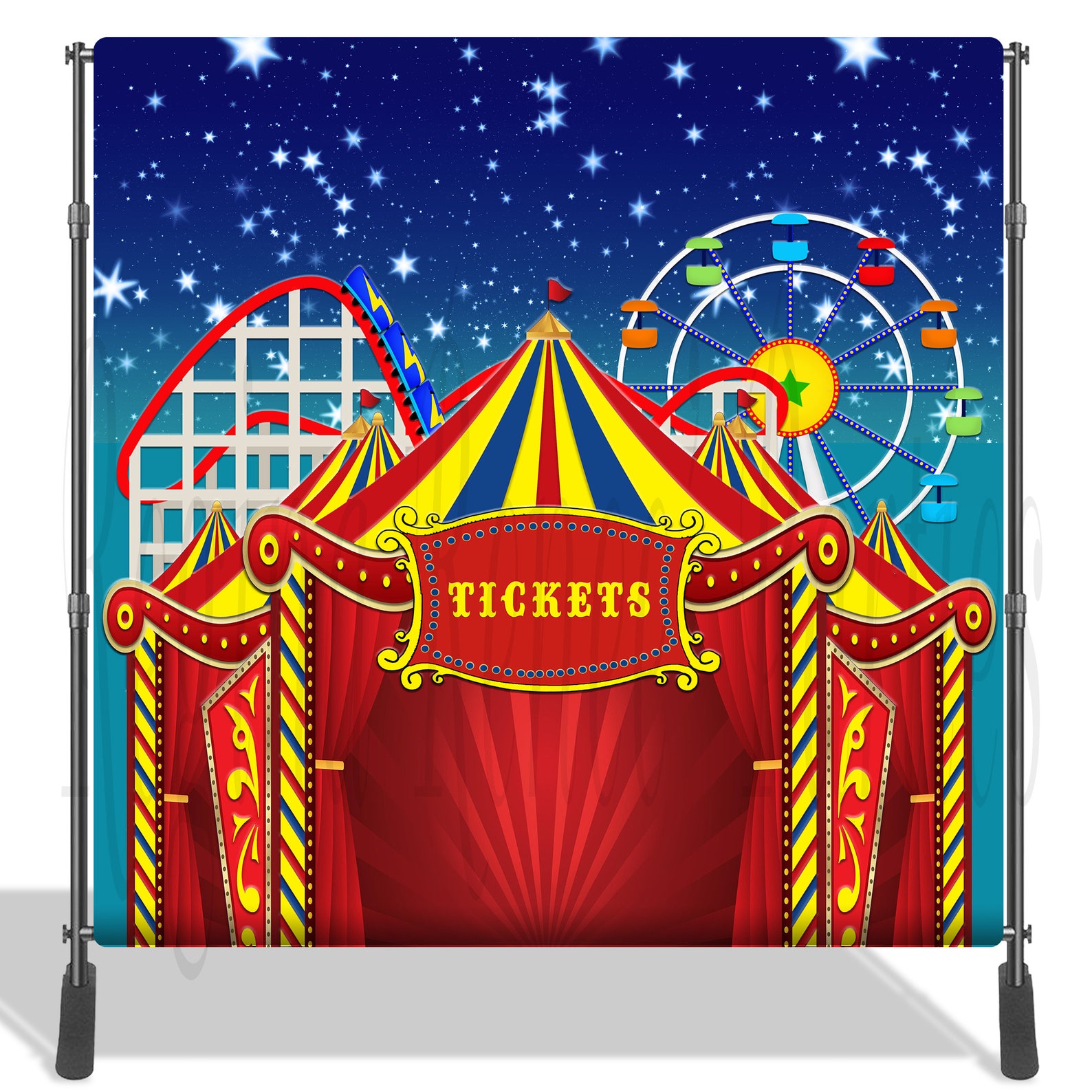 Carnival Backdrop Carnival Birthday Carnival Party - Etsy