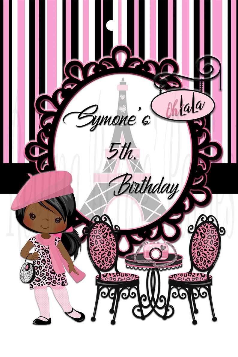 Paris Theme Juice Pouch Labels Paris Theme Birthday Party - Etsy