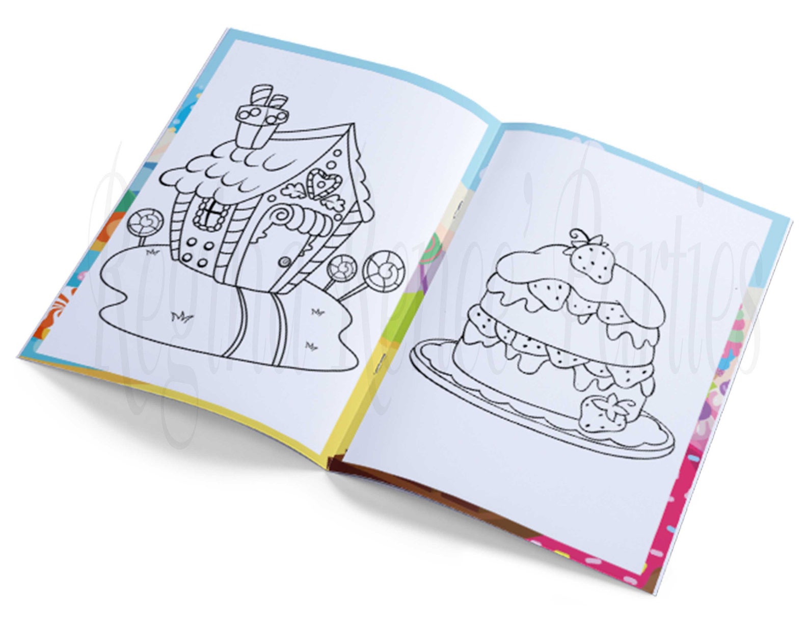 Candyland Theme Coloring Books | Candyland Party | Birthday Party ...