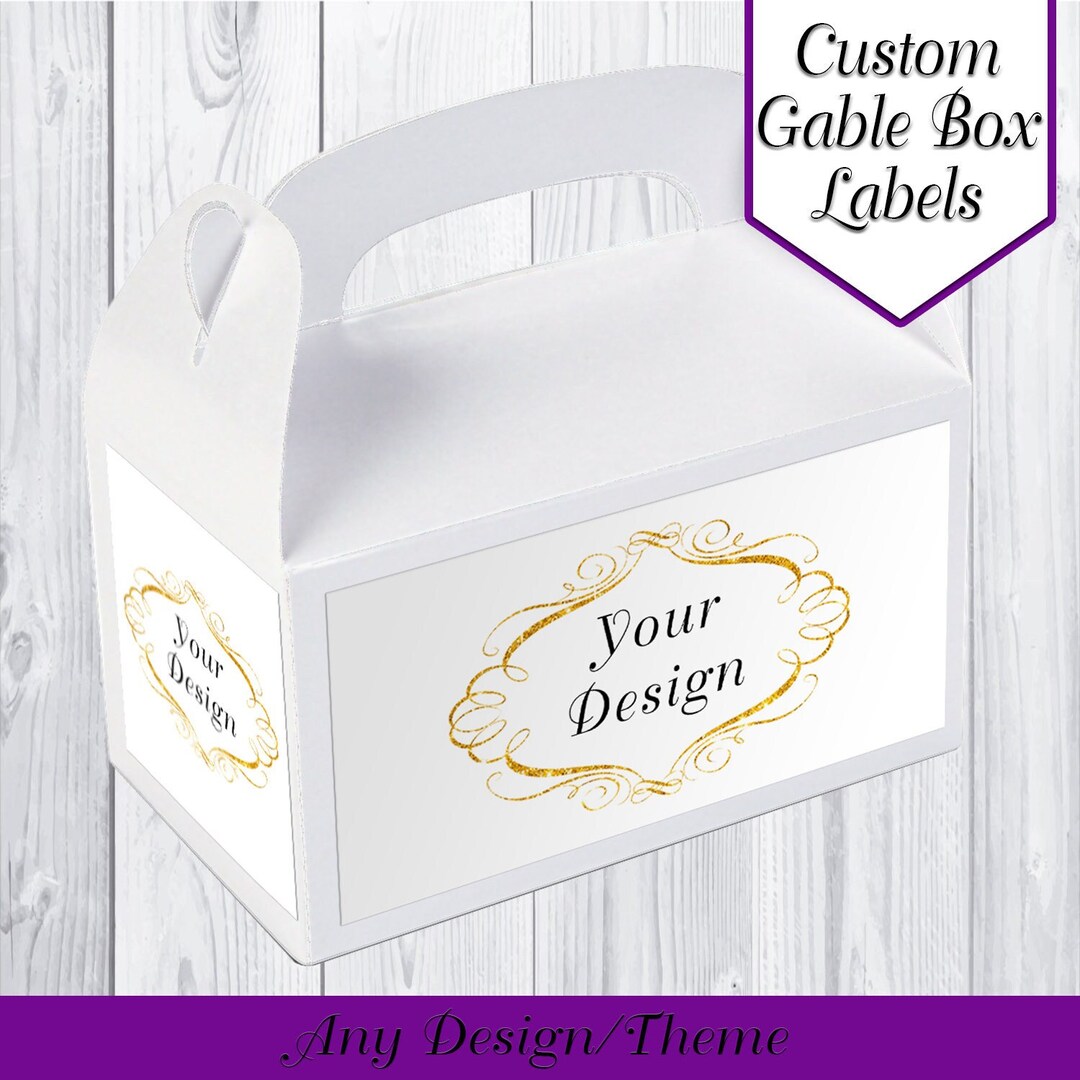 Gable Boxes Gable Box Labels Party Favor Boxes Treat Boxes Custom Boxes ...