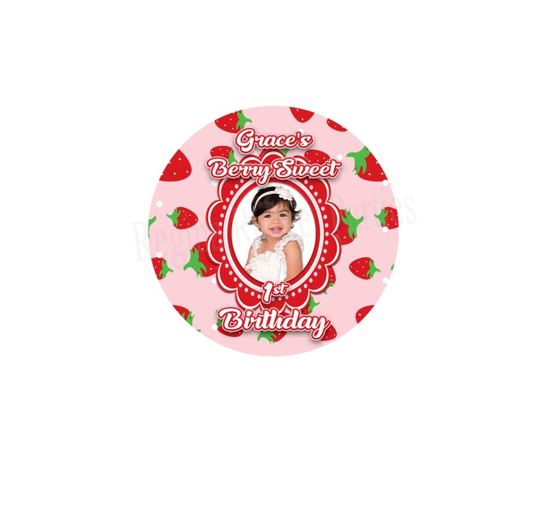 Berry Sweet Theme Fruit Cup Labels | Berry Sweet Party Favors | Berry ...