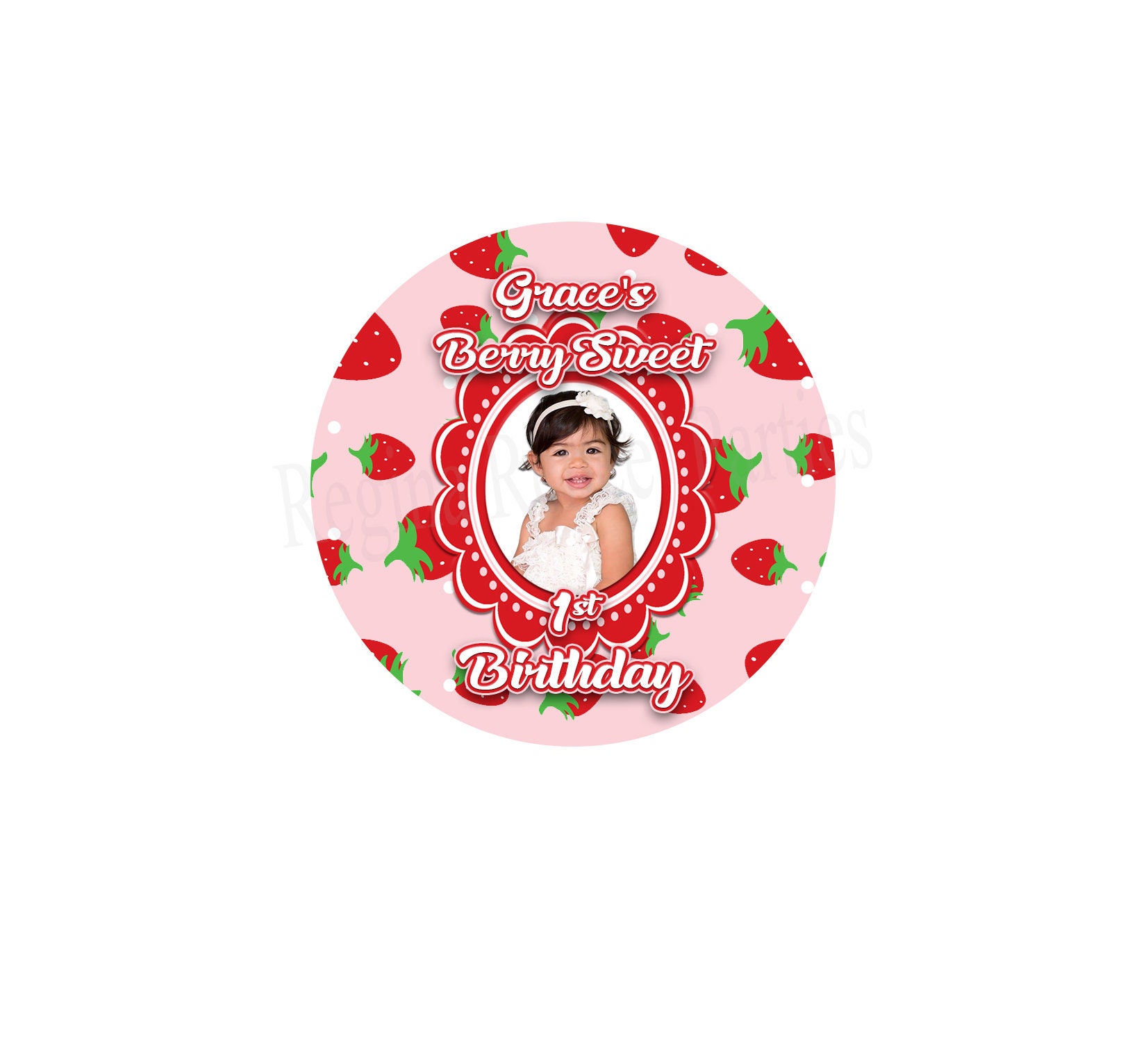Berry Sweet Theme Fruit Cup Labels | Berry Sweet Party Favors | Berry ...
