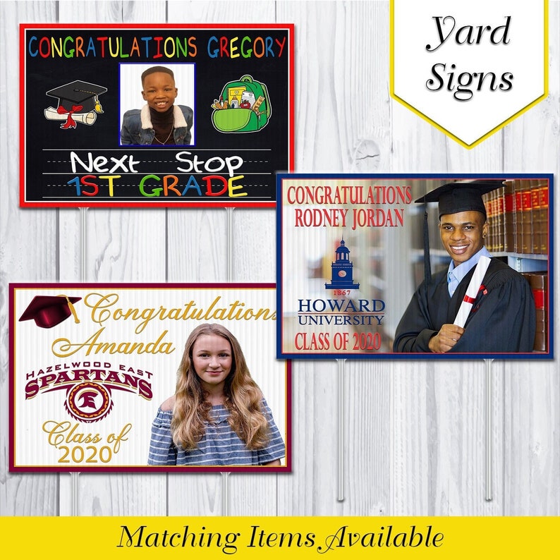 Letreros de jardín para graduación / Felicitaciones / Clase de 2025 ...