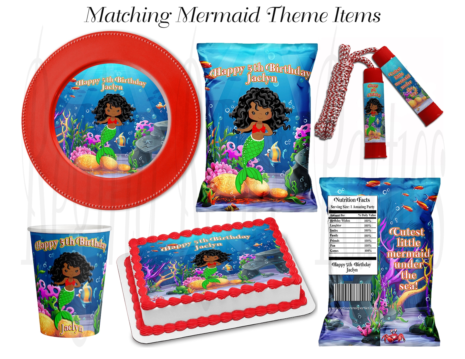 Mermaid Jump Ropes Mermaid Party Mermaid Birthday | Etsy