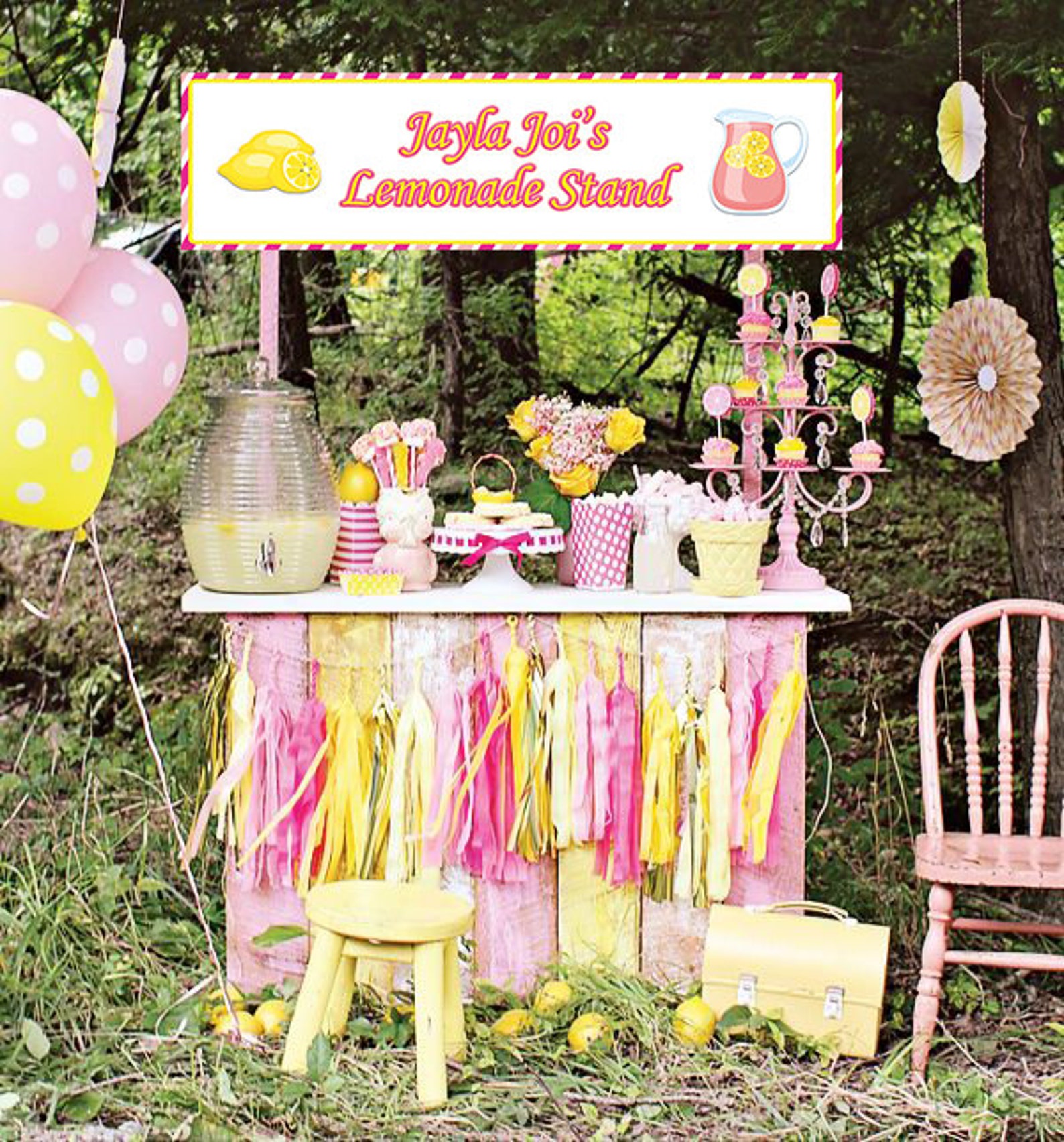 Lemonade Theme Banner Banner Baby Shower Lemons - Etsy