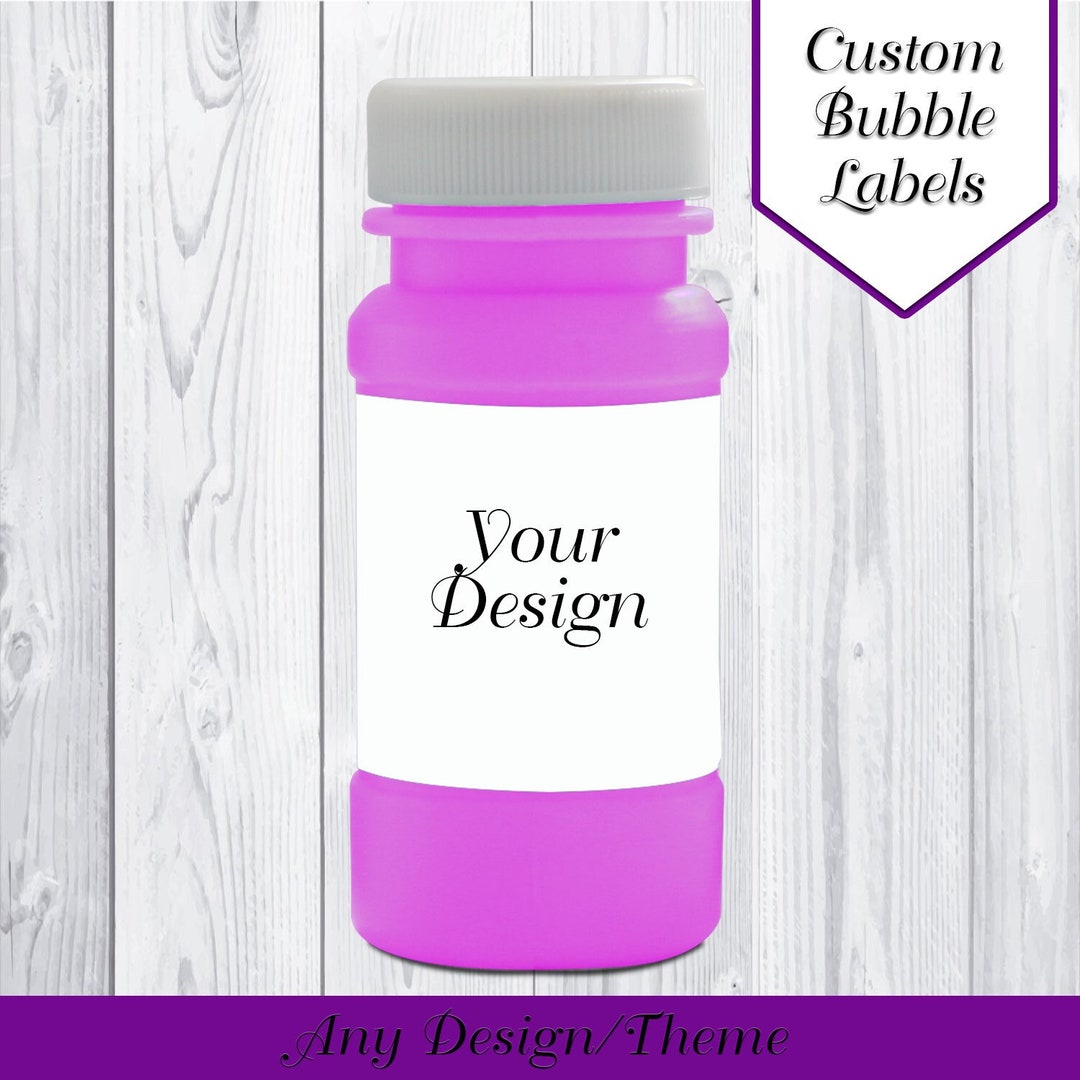 Bubble Bottle Labels Bubbles Favors Custom Labels Personalized Labels ...