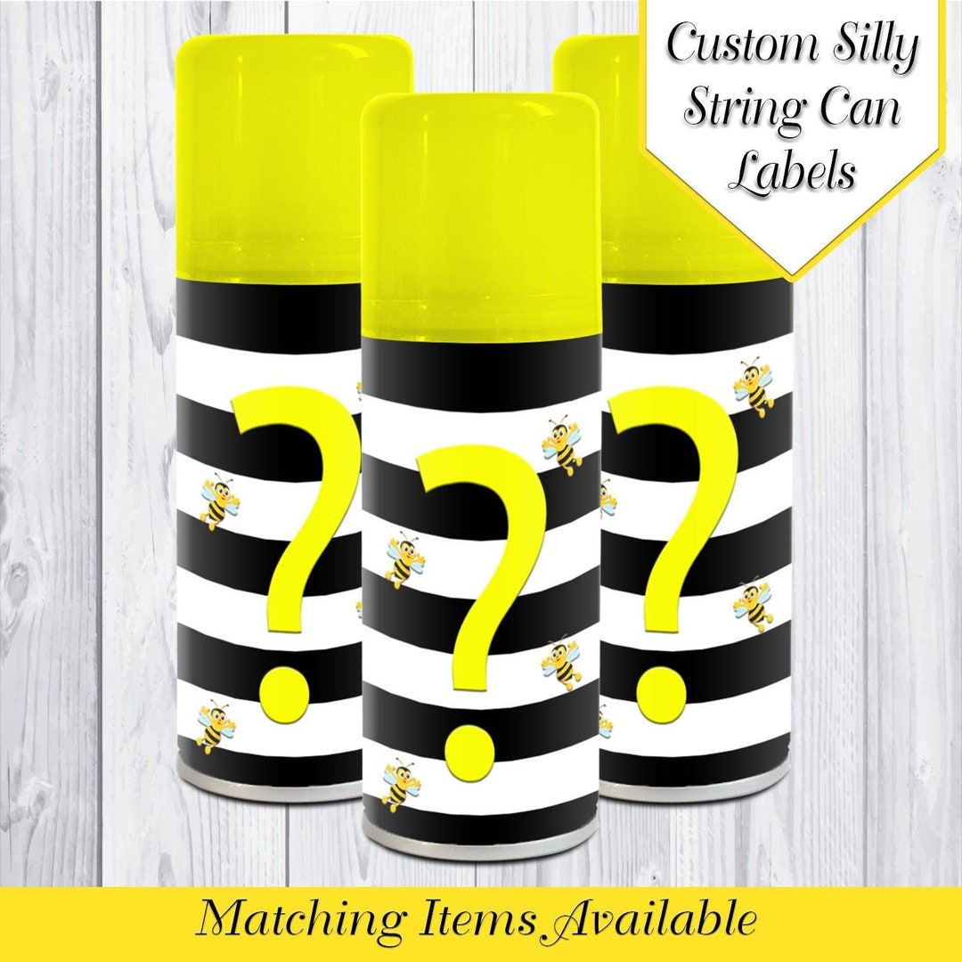 Bumble Bee String Can Label | Bumble Bee Labels | Bumble Bee Party ...