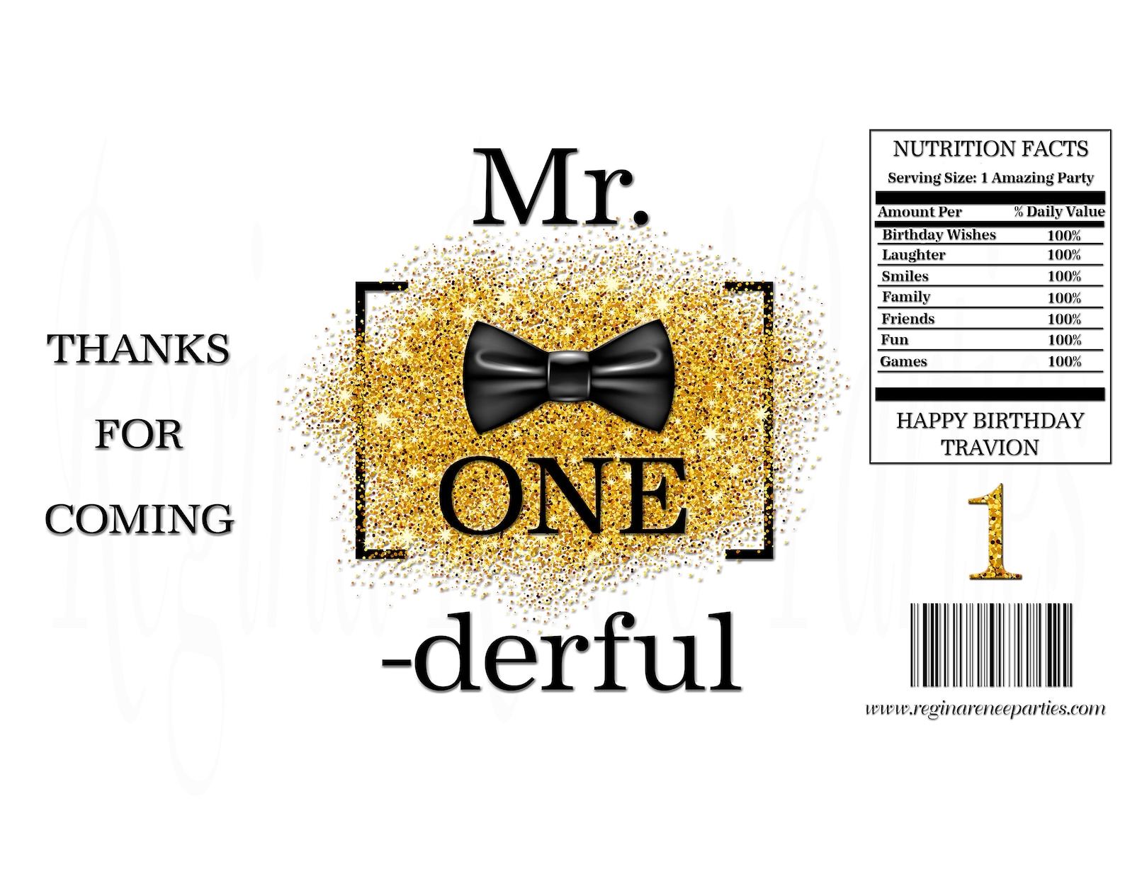 Mr. One-derful Chip Bags Mr. ONE Derful Birthday Party | Etsy