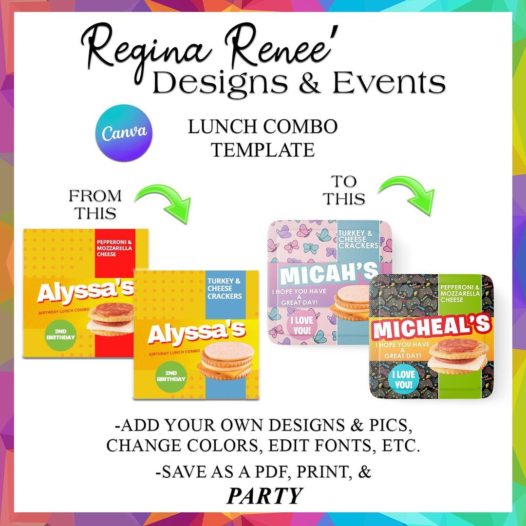 Canva Lunch Combo Templates | Lunch Combo Templates | Canva Party ...