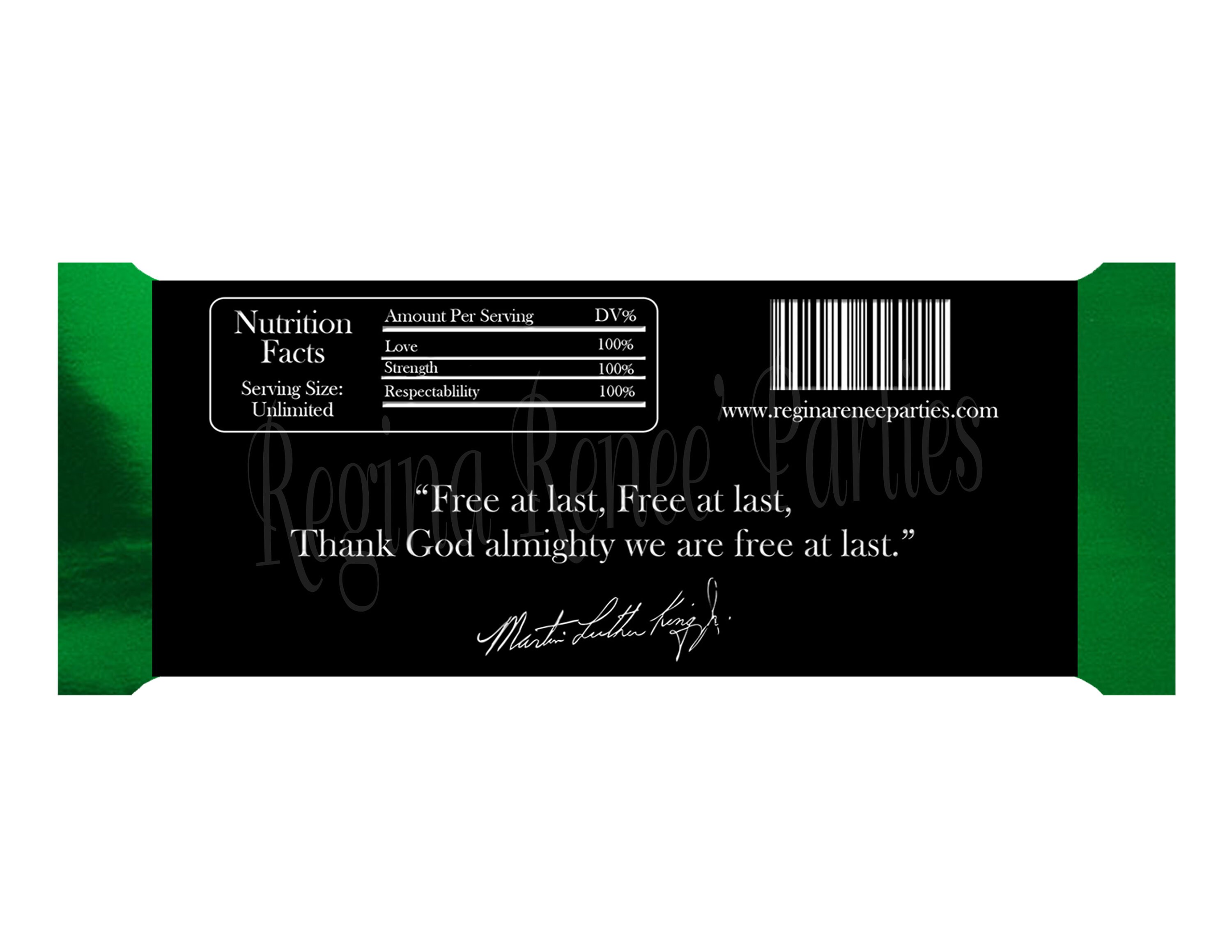 Black History Theme Candy Bar Wrappers | Famous African Americans ...