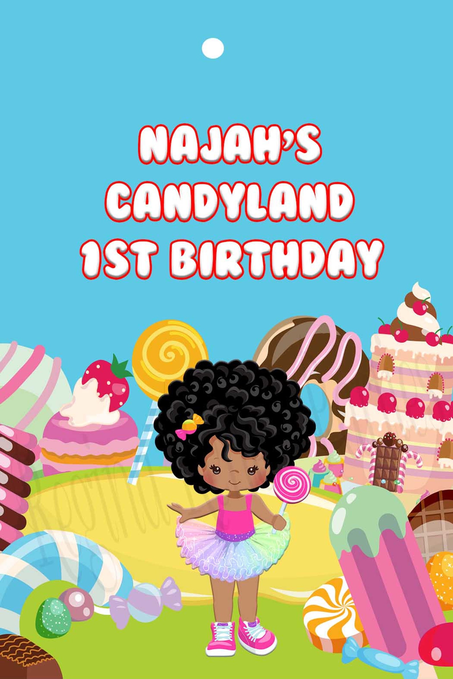 Candyland Theme Juice Pouch Labels Candyland Party | Etsy