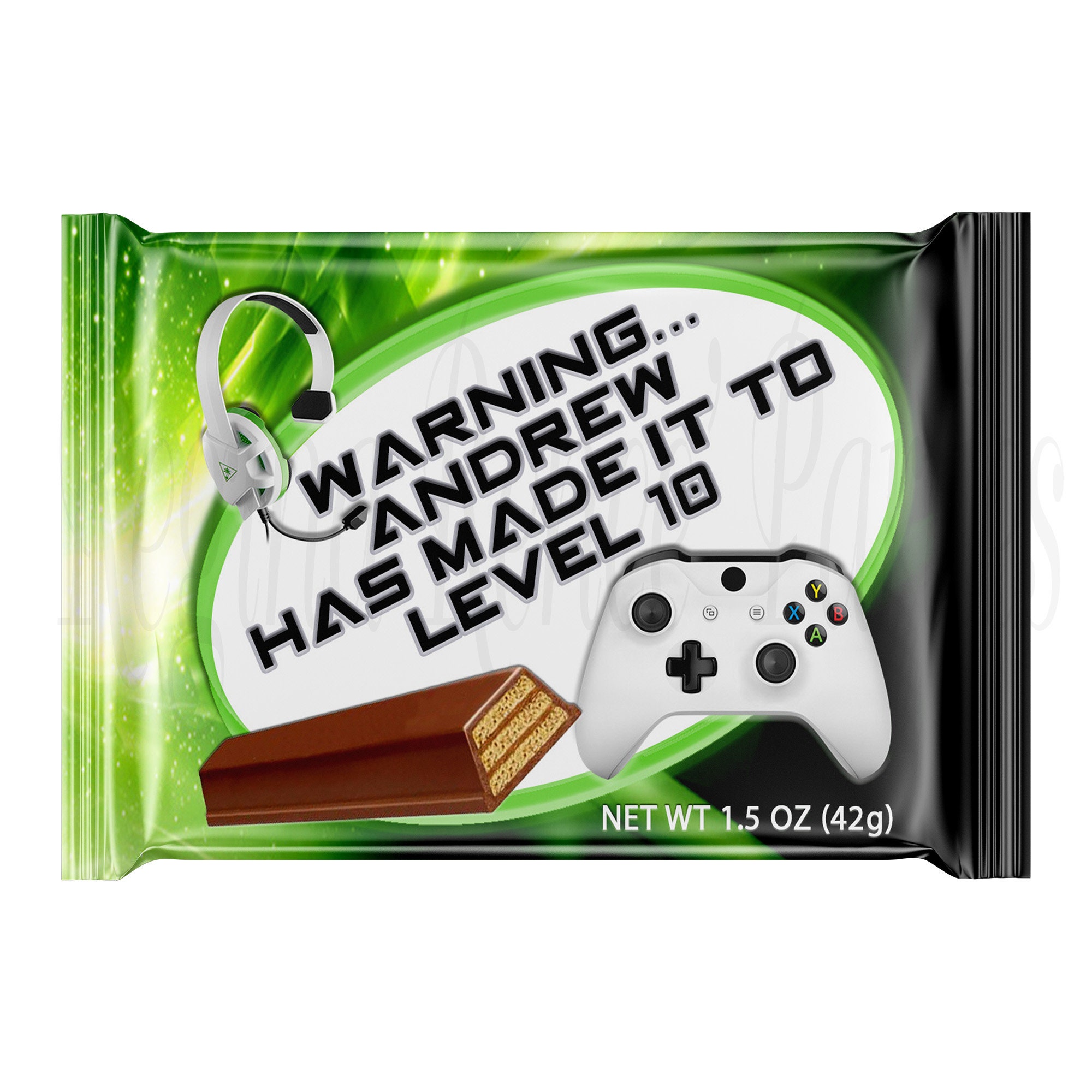 Video Game Candy Bar Wrappers Video Game Video Game Favors - Etsy