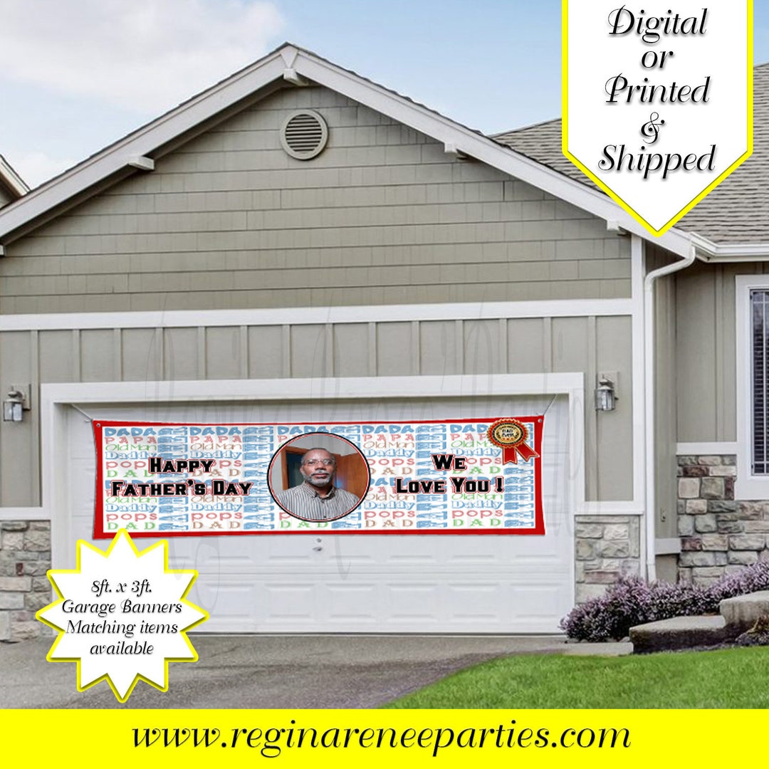 Custom Garage Banner Happy Birthday Day Party Banner - Etsy