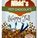 Happy Fall Hot Cocoa Wrappers Hot Chocolate Favors Hot Cocoa Bar Gifts ...