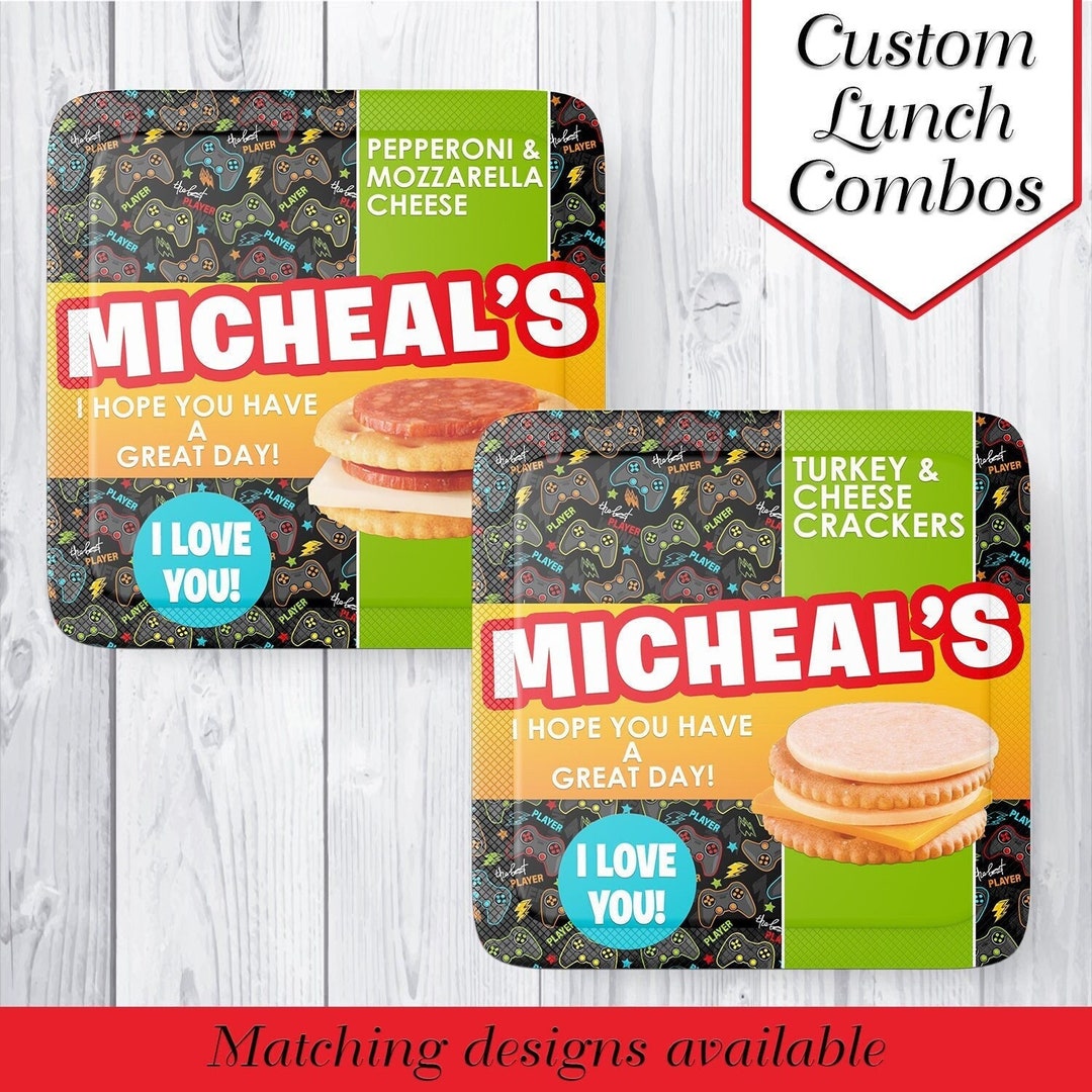 Video Game Controller Lunch Combo Pack Labels | Custom Combo Packs ...