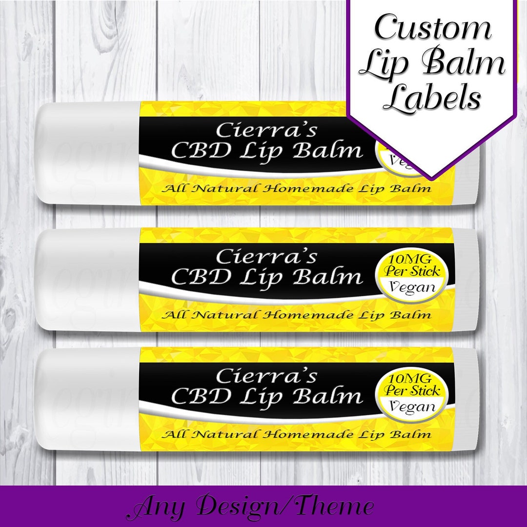 Chap Stick Labels Lip Balm Labels Personalized Label Custom Label Party ...