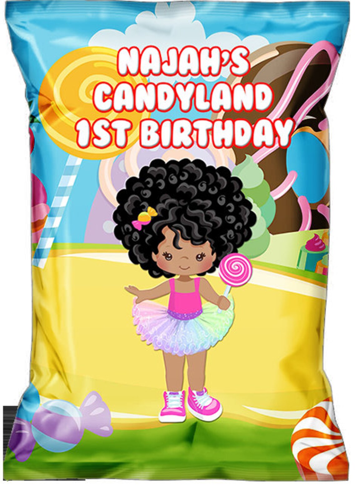 Candyland Theme Chip Bags Candyland Party Candyland - Etsy