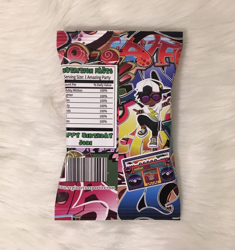 Hip Hop Chip Bags Hip Hop Party Hip Hop Birthday Hip Hop | Etsy